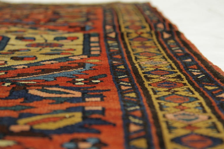 Antique Persian Rug Azerbaijan Design with Nature-Inspired Patterns ...