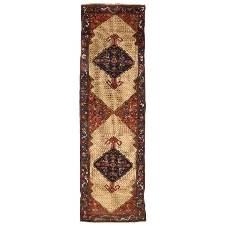 Antique Persian Rug Malayer Design with Fine Tribal Details, circa ...