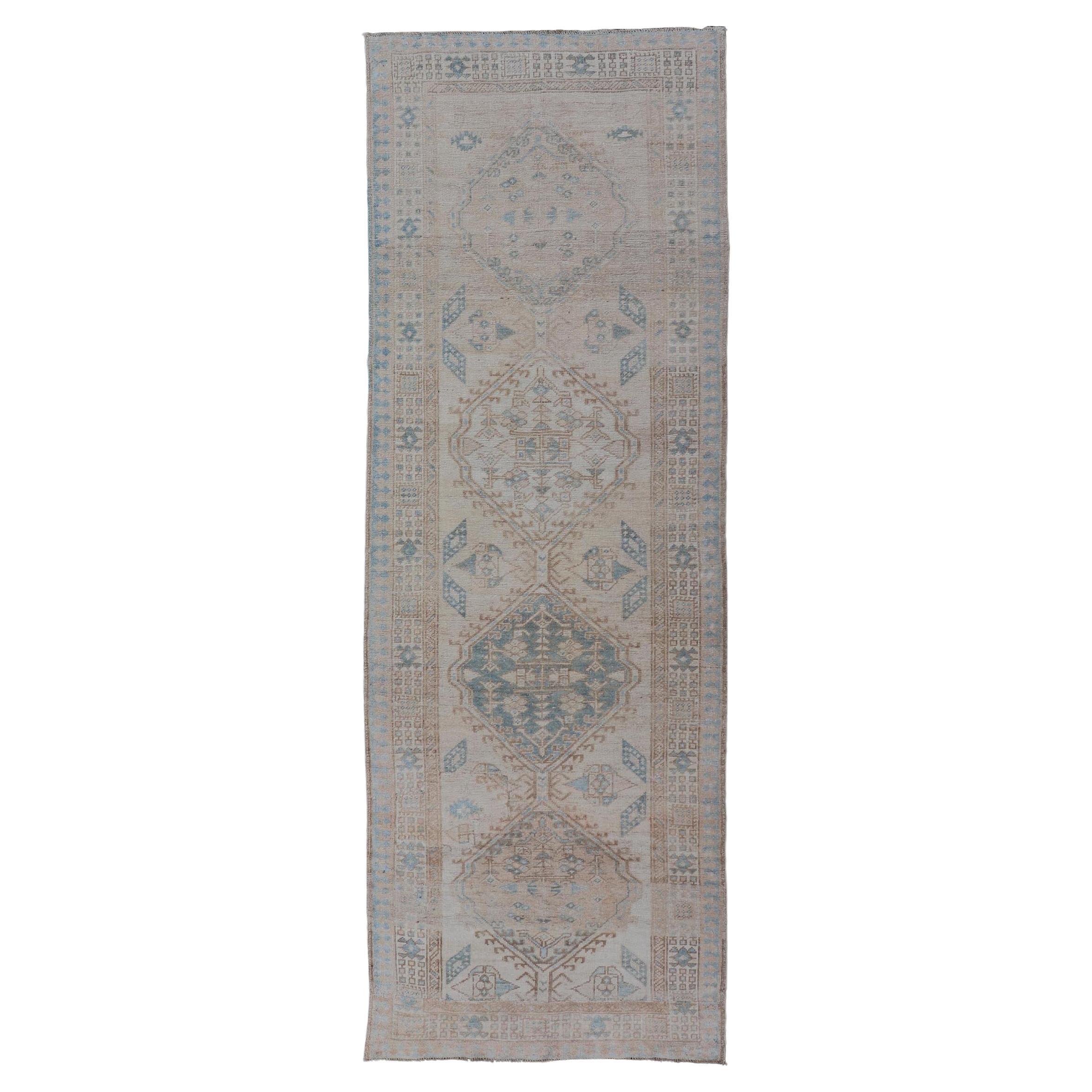 Antique Nahavand Rug with All-Over Sub-Geometric Design in Muted Colors ...