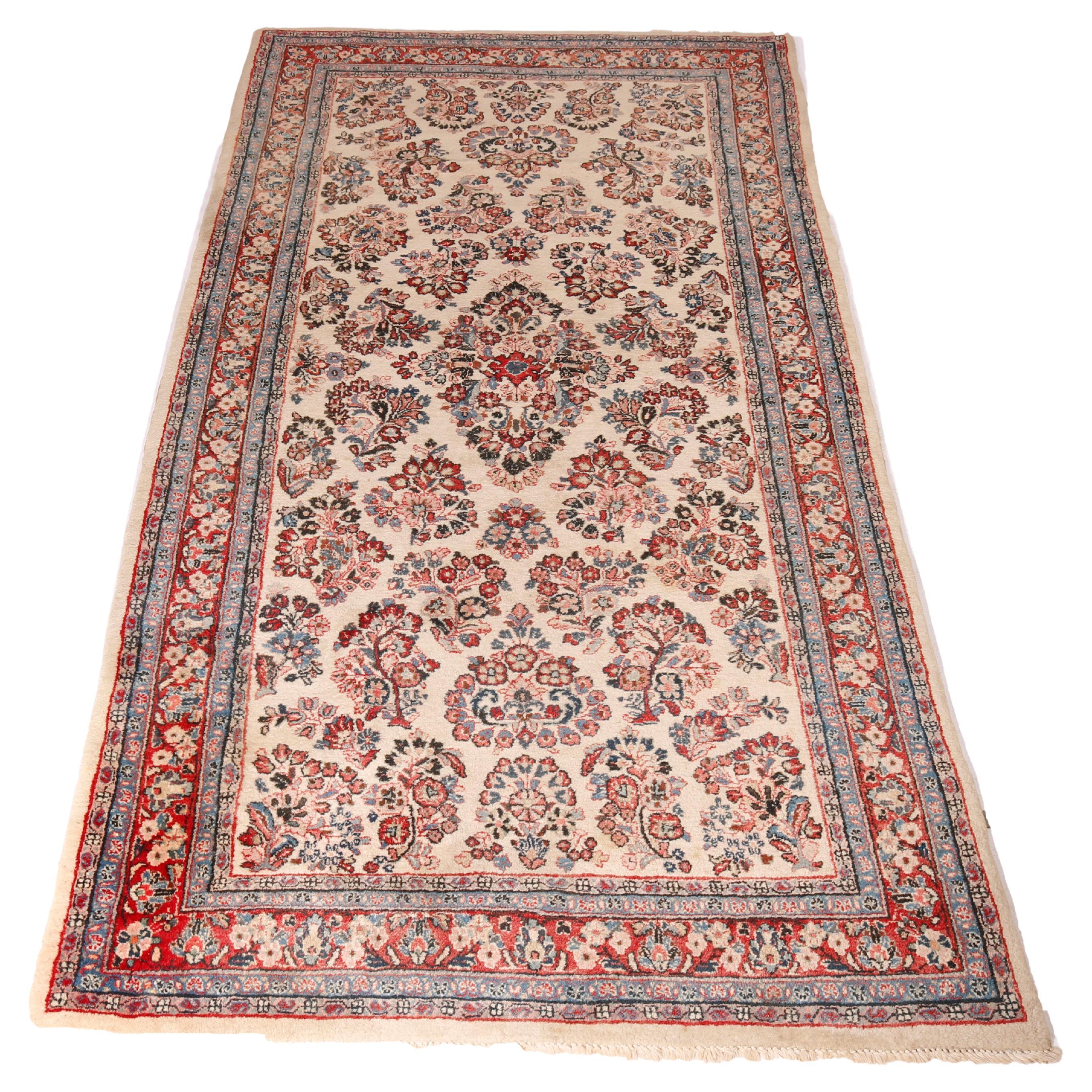 Antique Persian Sarouk Oriental Rug, circa 1930 For Sale at 1stDibs