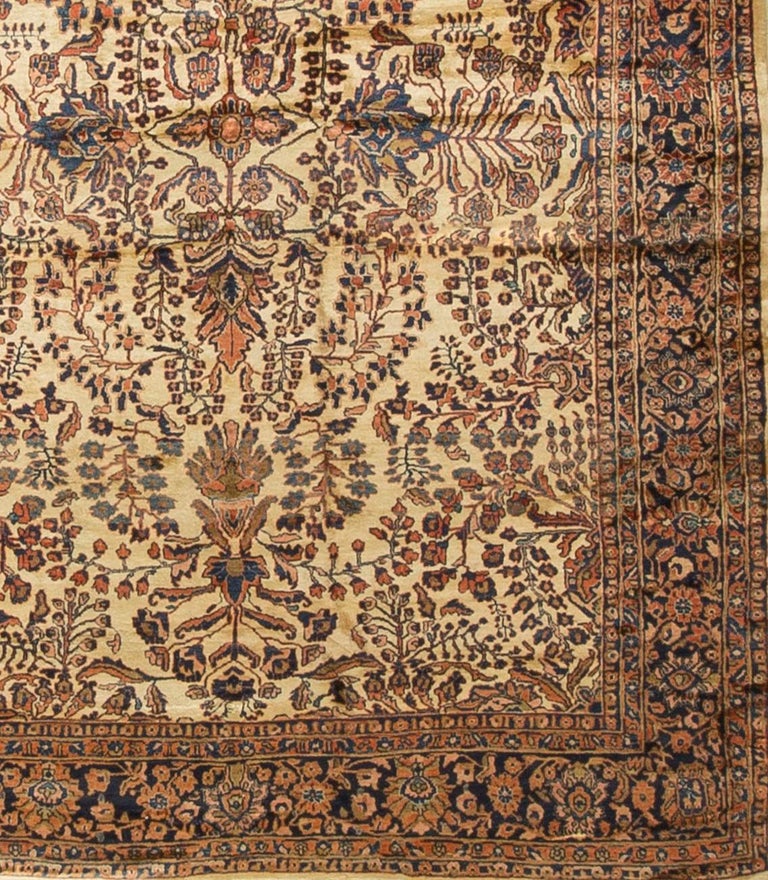 Antique Persian Sarouk Rug Circa 1900 For Sale at 1stDibs