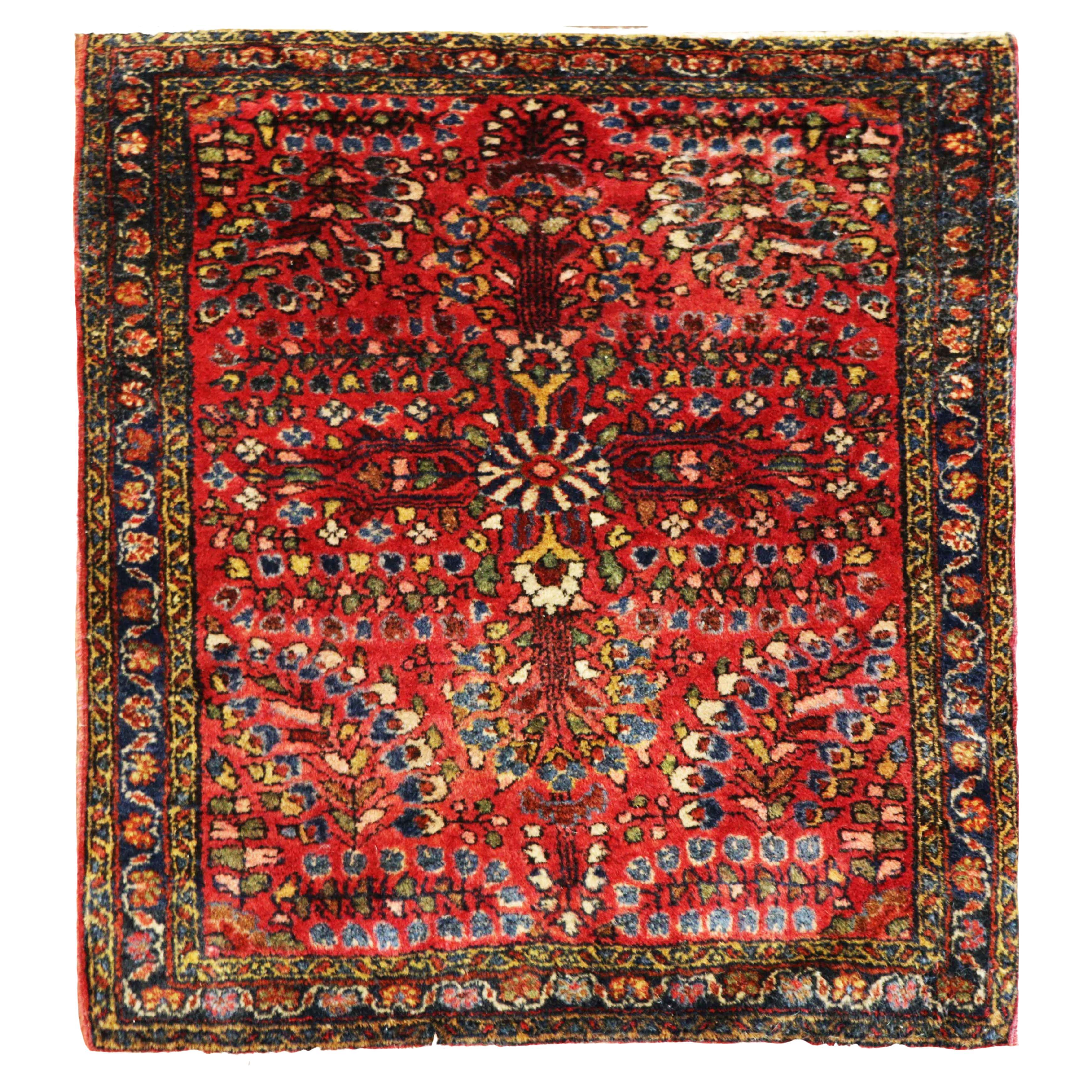 Persian Sarouk Rug Carpet, circa 1920 13' x 16' For Sale at 1stDibs