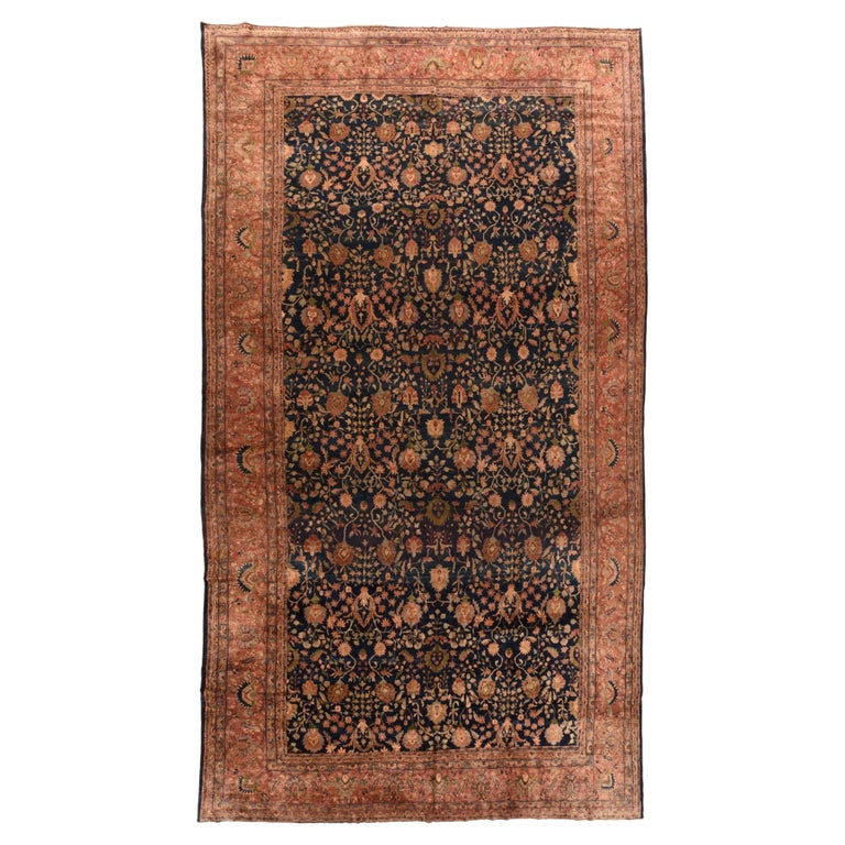 Antique Persian Sarouk Rug For Sale at 1stDibs