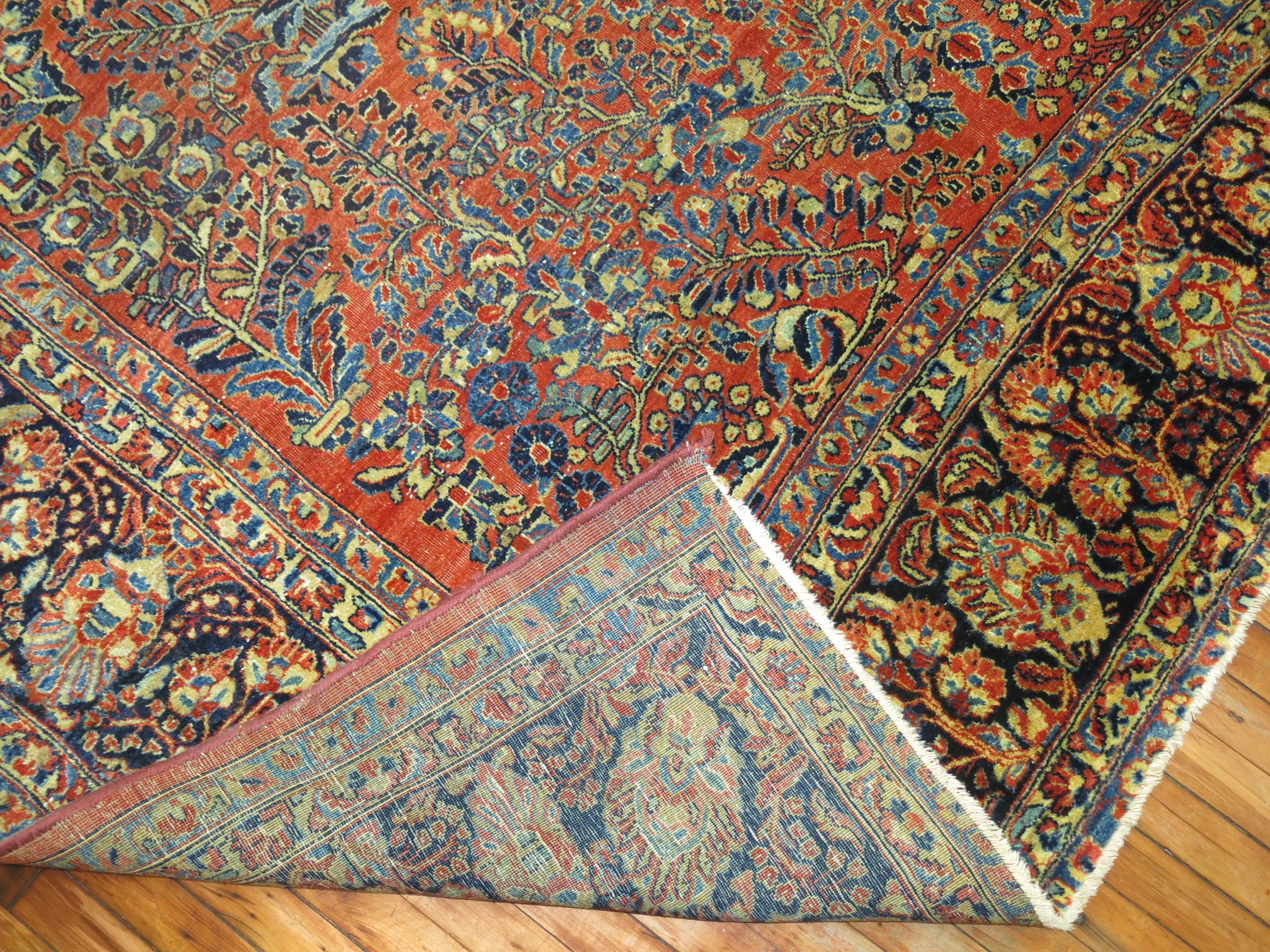 Antique Persian Sarouk Rug at 1stDibs