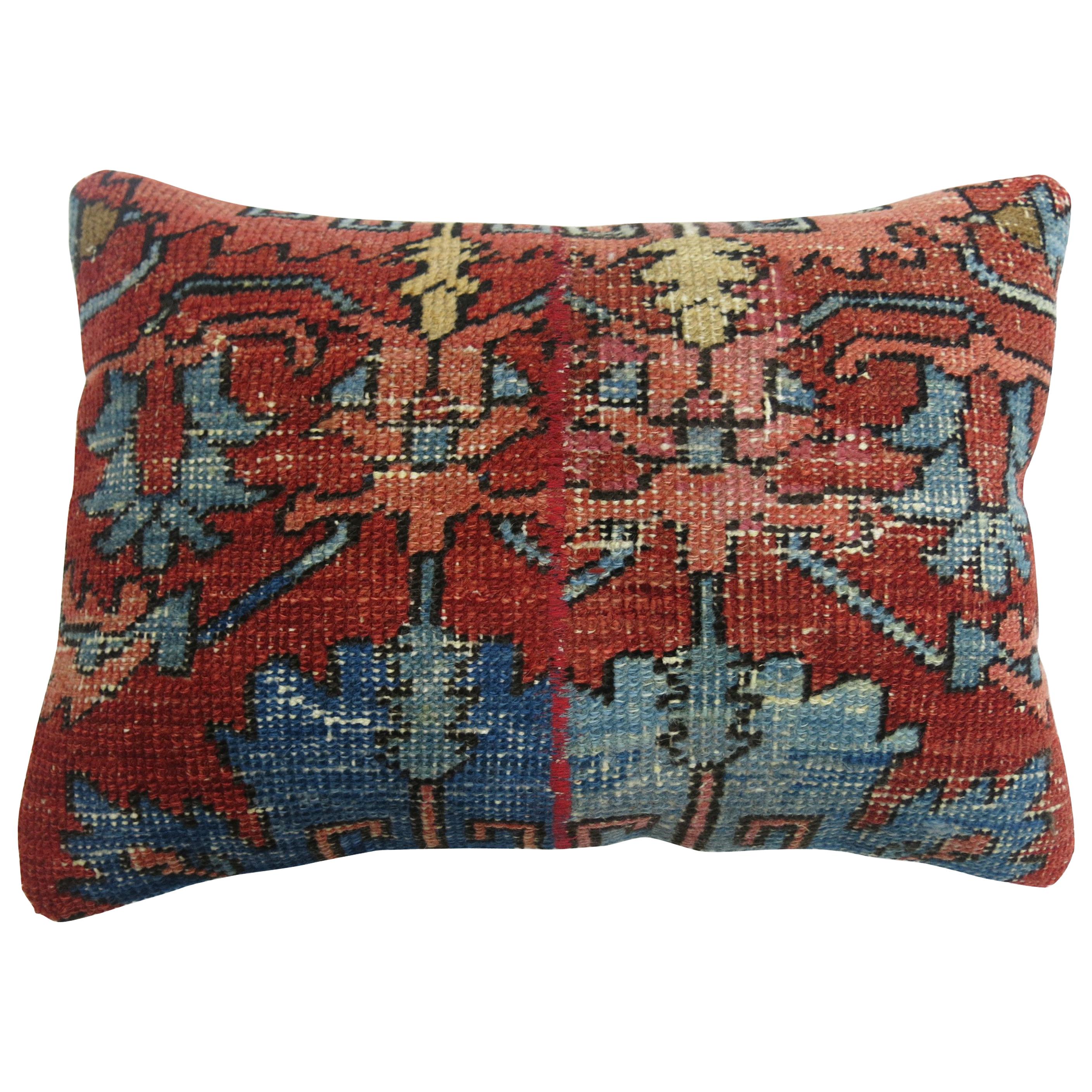 Antique Rug Pillows, Late 19th Century, North Persian Rug Fragment at ...