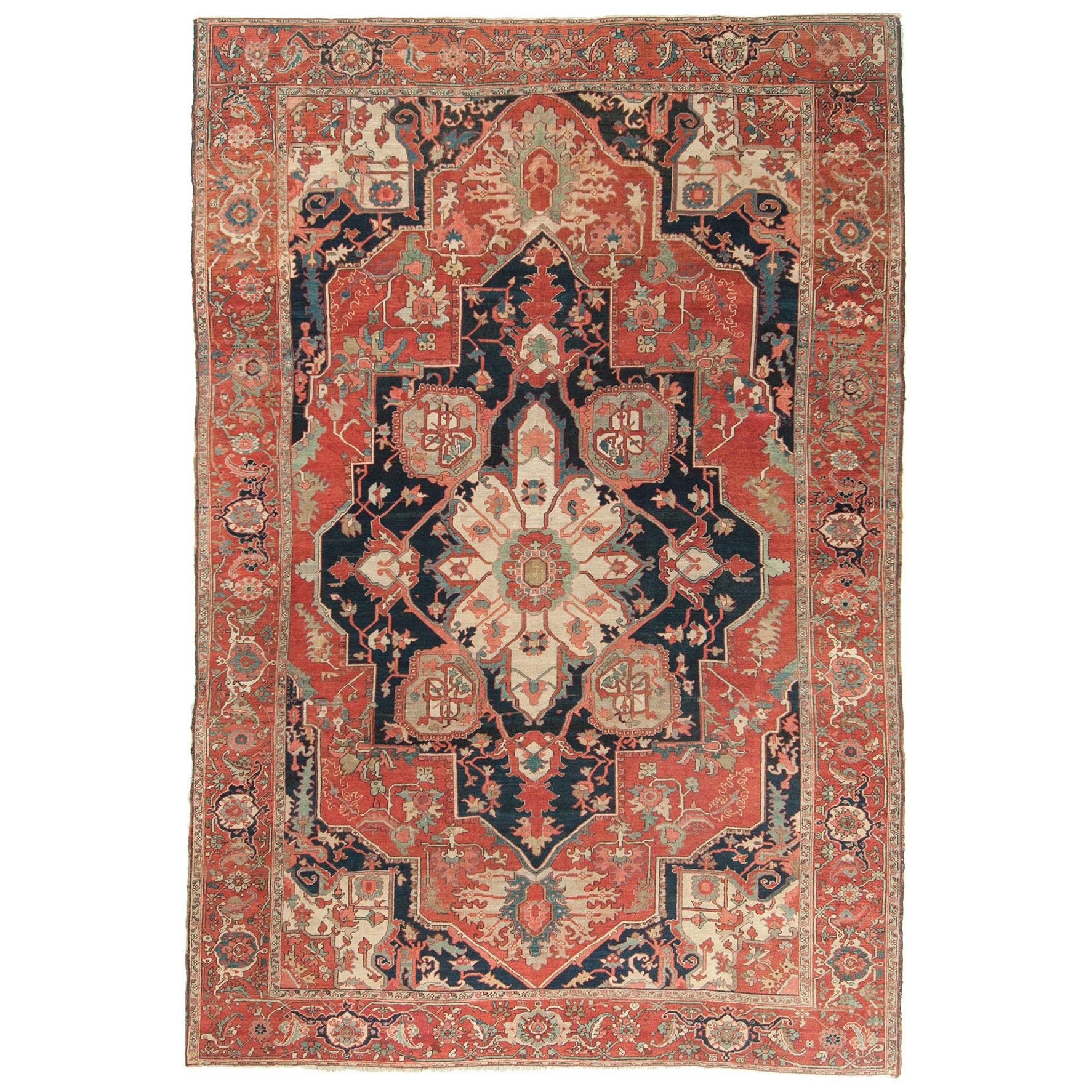 Antique Persian Serapi Rug at 1stDibs