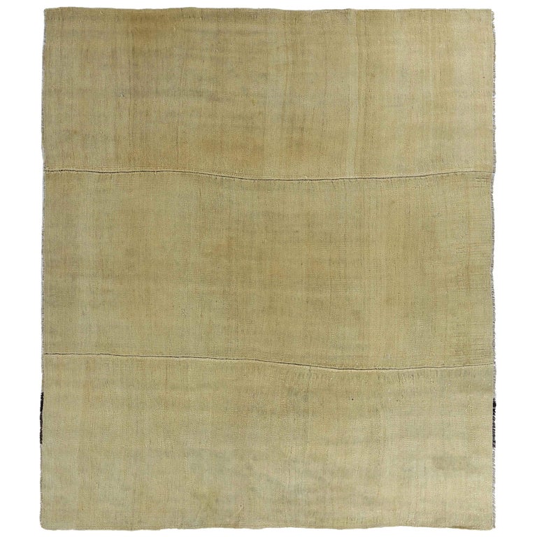 Antique Persian Square Rug Kilim Design For Sale at 1stDibs