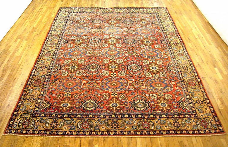 Antique Persian Sultanabad Oriental Carpet, Room Size, with Palmettes ...