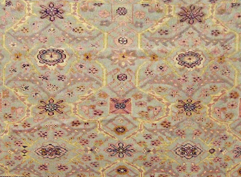 Antique Persian Sultanabad Oriental Carpet, Room Size, with Repeating ...