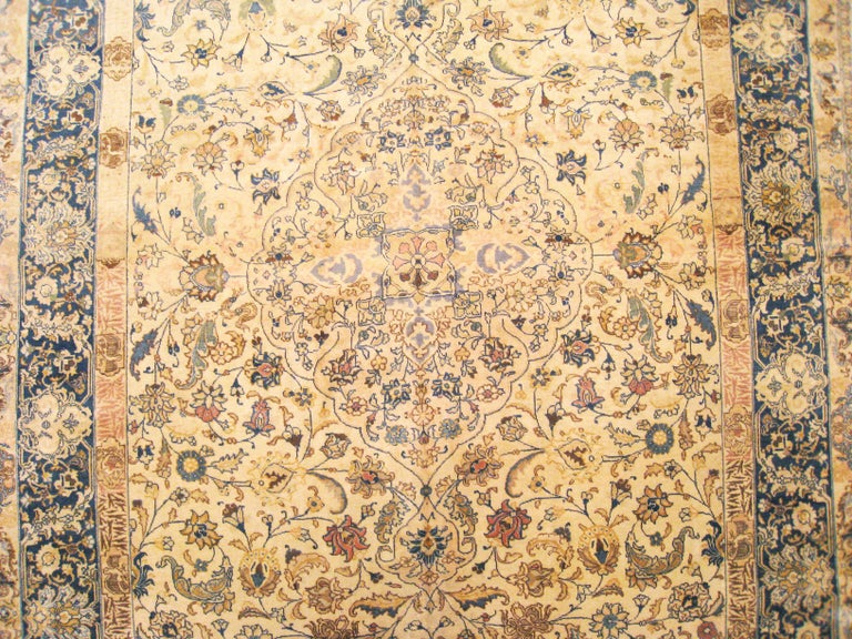 Antique Persian Tabriz Oriental Carpet in Room Size with Central ...