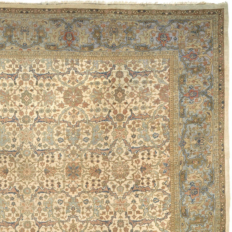 Antique Persian Tabriz Rug For Sale at 1stDibs