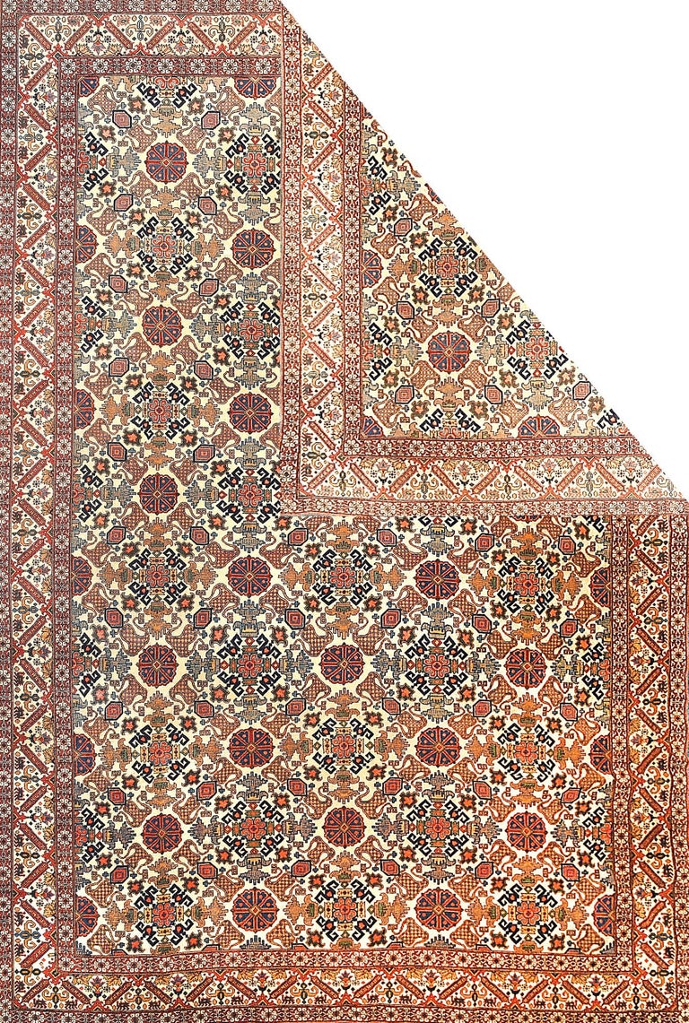 Antique Persian Tehran Rug For Sale at 1stDibs