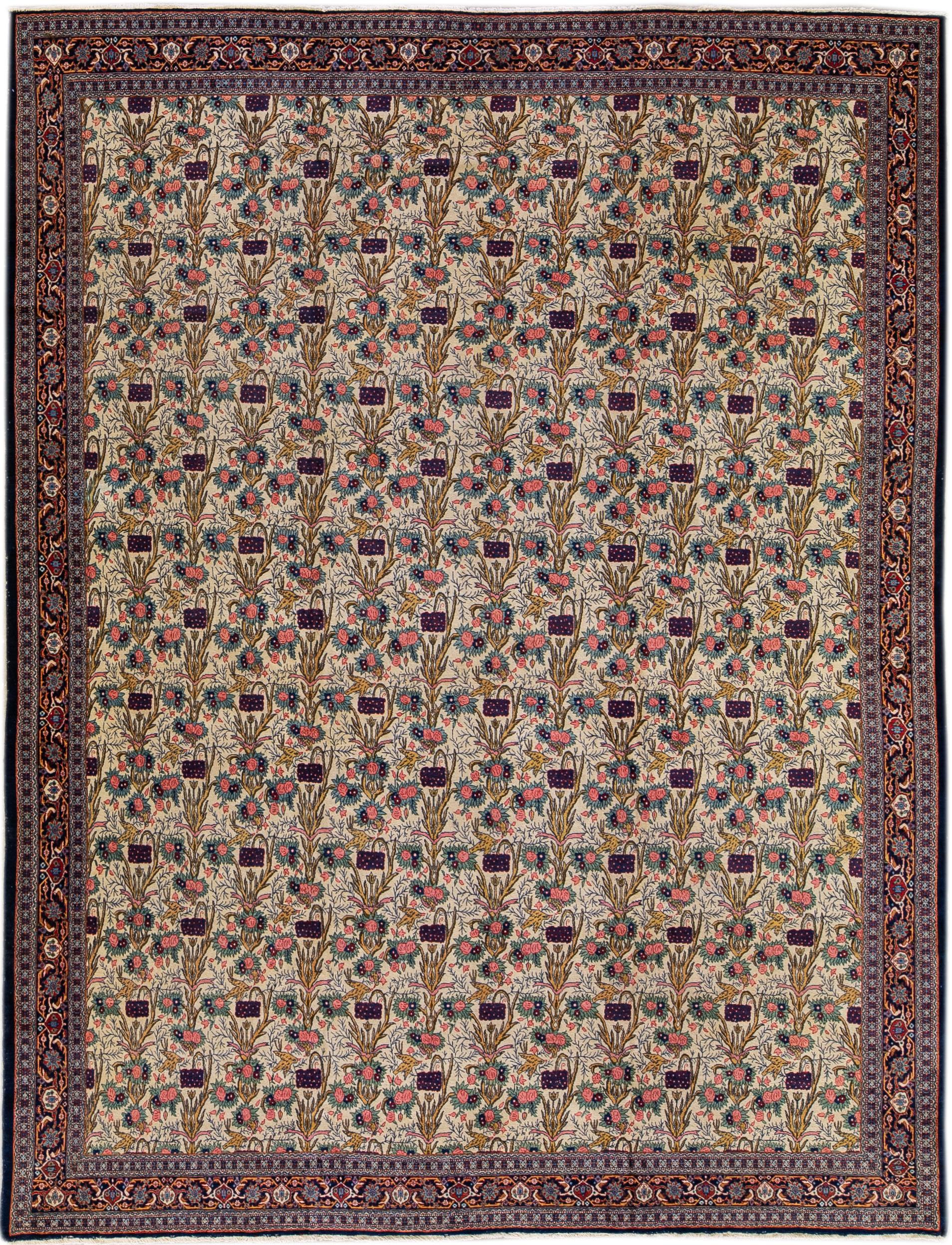 19th Century Antique Persian Tehran Rug For Sale at 1stDibs