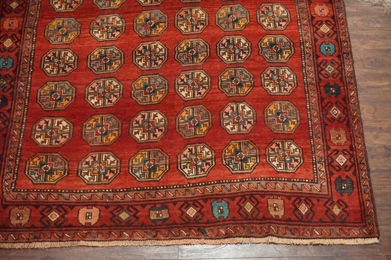 Antique Persian Tribal Abrash Bukhara, Dated 1905 For Sale at 1stDibs