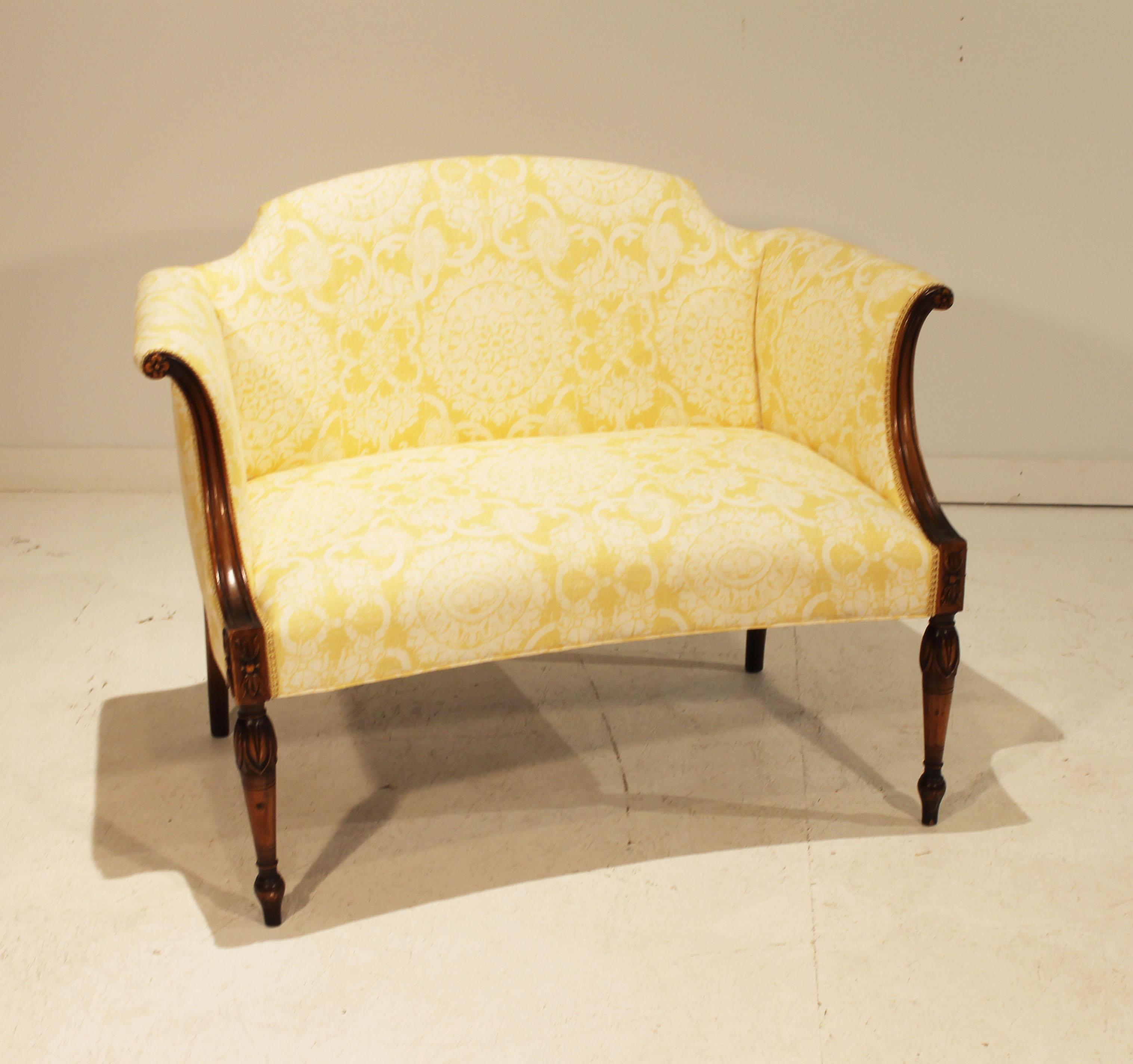 Antique Petite Settee For Sale at 1stDibs