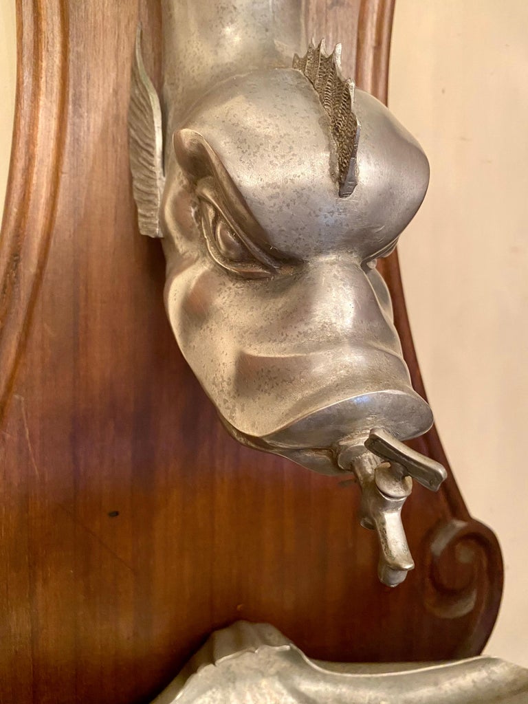 Antique Pewter Figural Dolphin Design Lavabo, Circa 1900 at 1stDibs