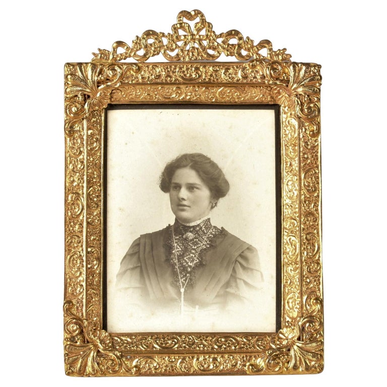 Antique Picture Frame, Photoframe, Brass, Late 19th Century For Sale at ...