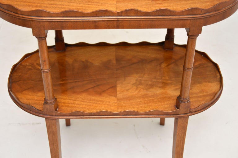 Antique Pie Crust 2 Tiered Side Table at 1stDibs