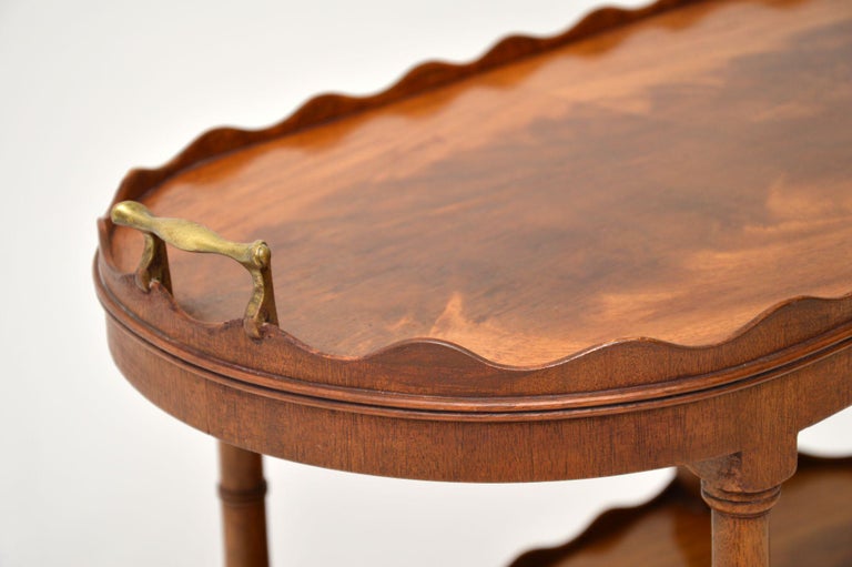 Antique Pie Crust 2 Tiered Side Table at 1stDibs