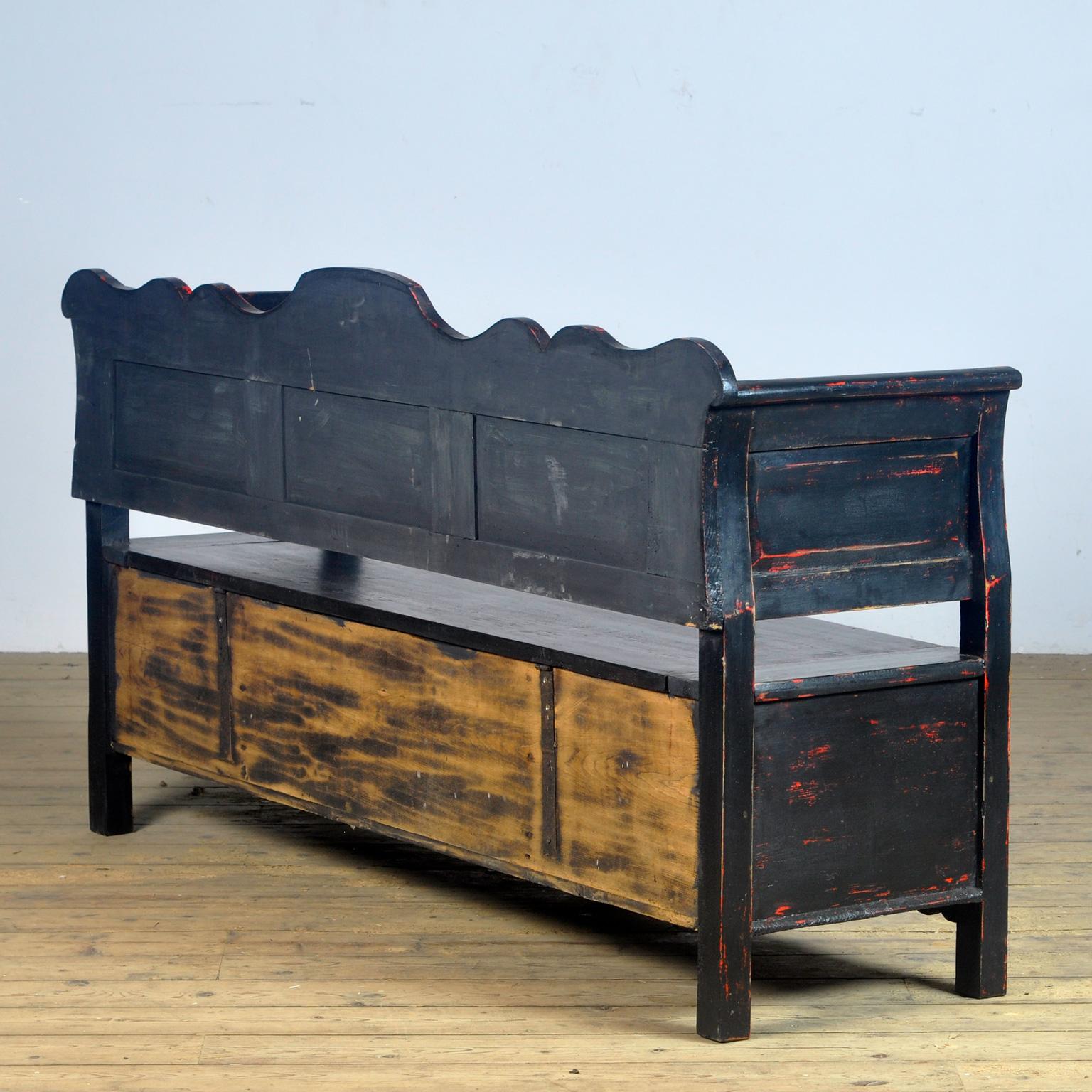 Antique Pine Bench, 1920s at 1stDibs