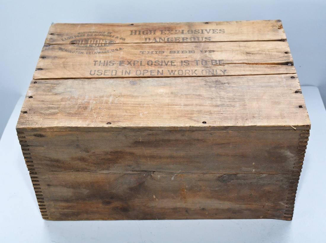 Antique Pine Box Made by Du Pont for Explosives at 1stDibs | dupont ...