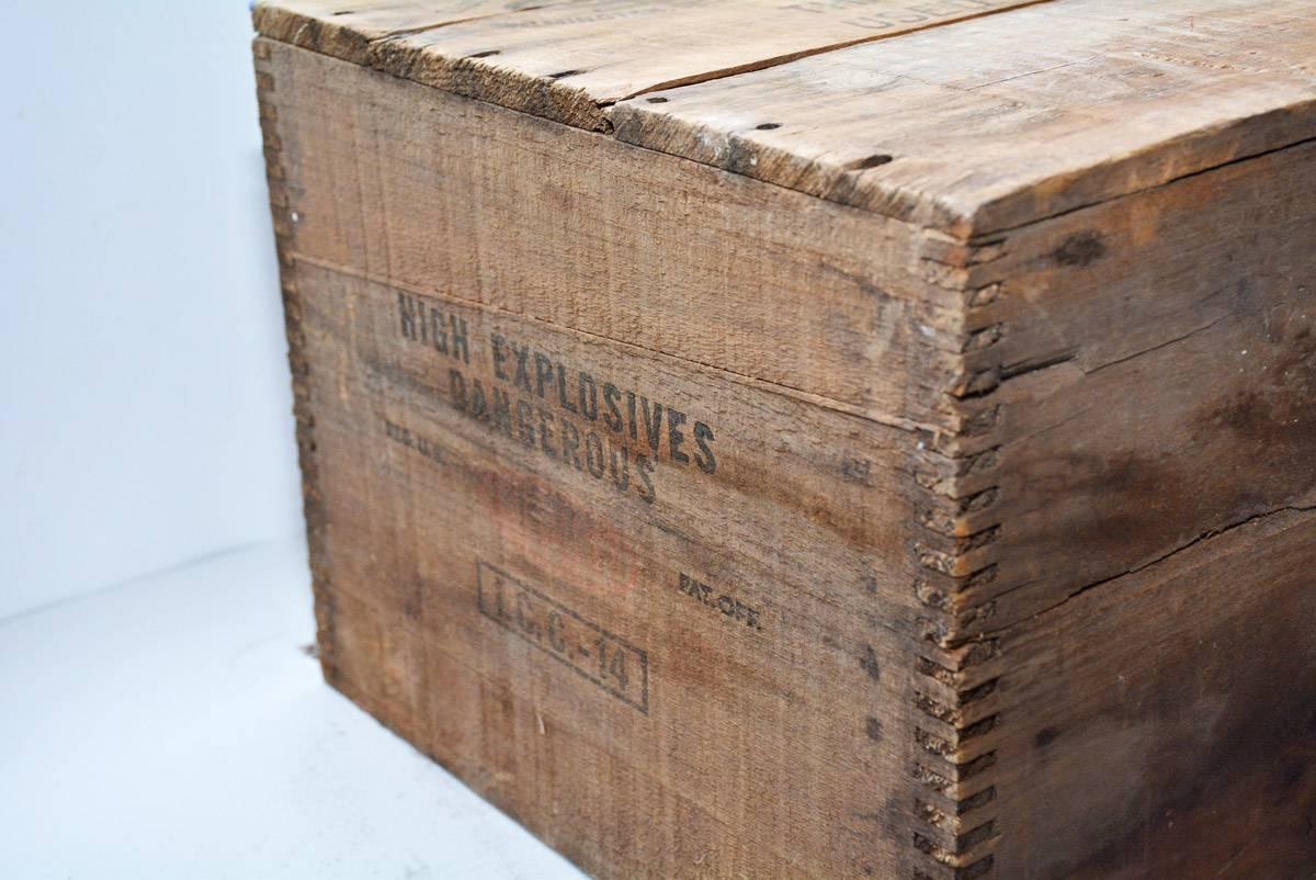 Antique Pine Box Made by Du Pont for Explosives at 1stDibs | dupont ...