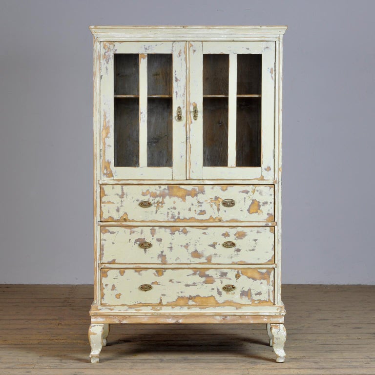 Antique Pine Farmhouse Cabinet, 1920's at 1stDibs