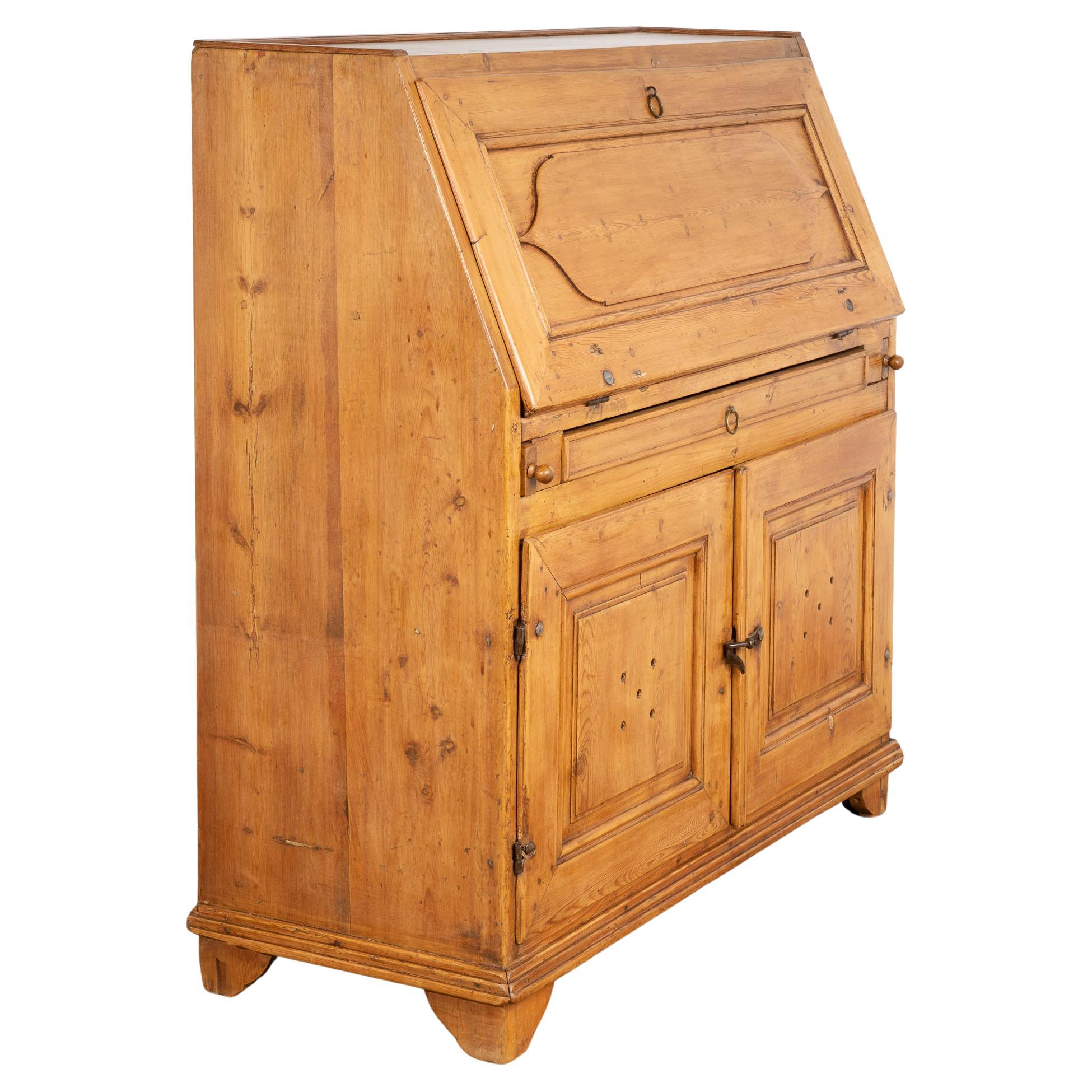 Antique German Mahogany Biedermeier Secretary Desk For Sale at 1stDibs ...