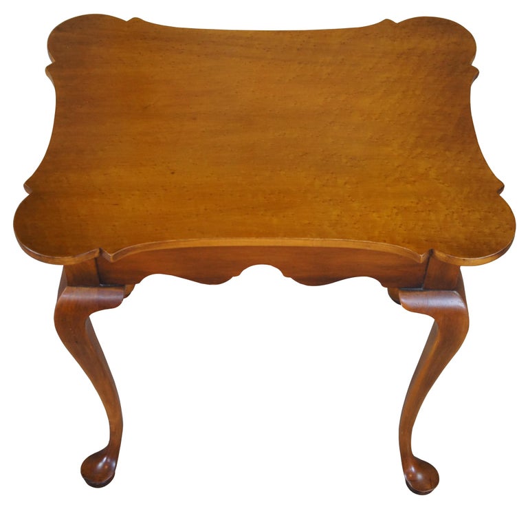 Antique Pine Shop Original Birdseye Maple Serpentine Porringer Tea Side ...