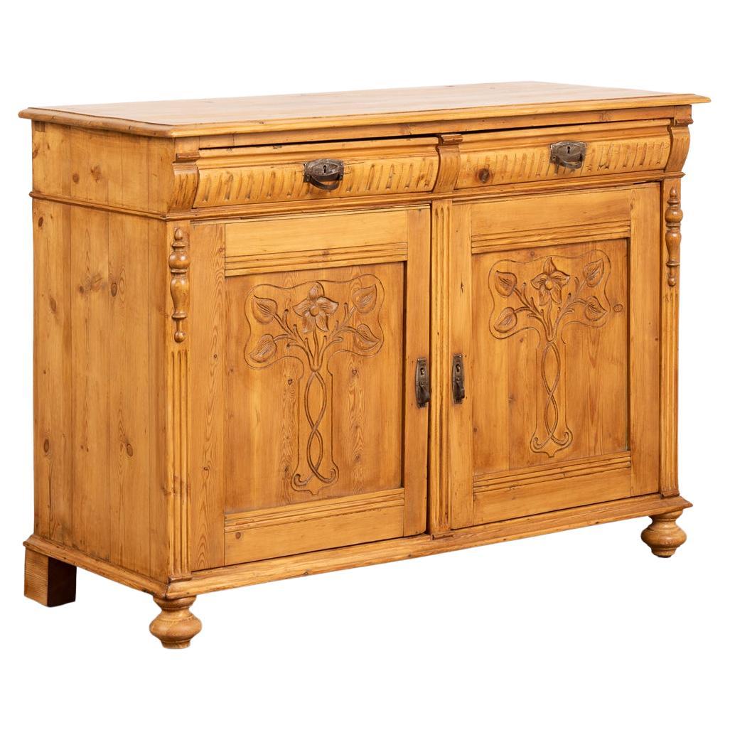 Antique Danish Pine Sideboard with Carved Panel Doors, circa 1870 at ...