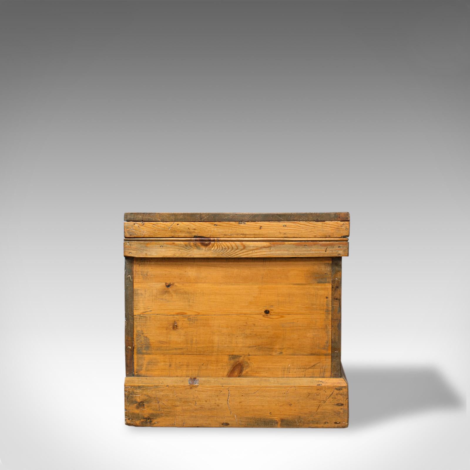 Antique Pine Trunk, English, Victorian, Storage, Chest, circa 1850 at ...