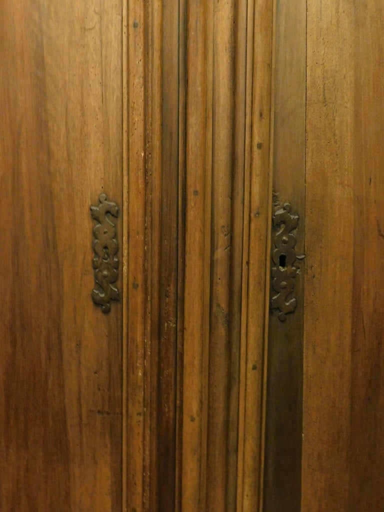 Antique Placard Door, Wall Cabinet in Brown Walnut Wood, 18th Century ...