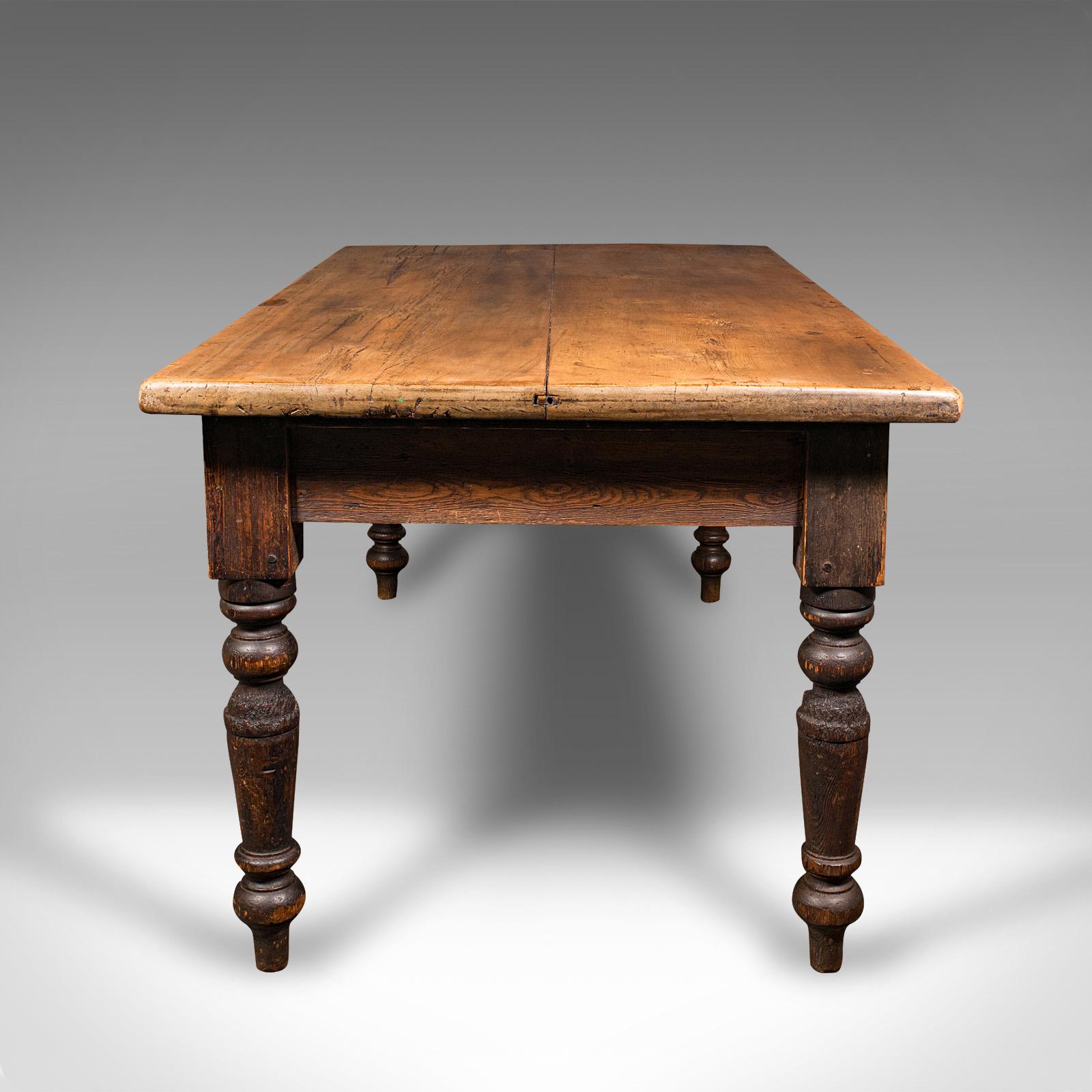 Antique Plank Top Mill Table, English, Pine, Country House, Dining ...