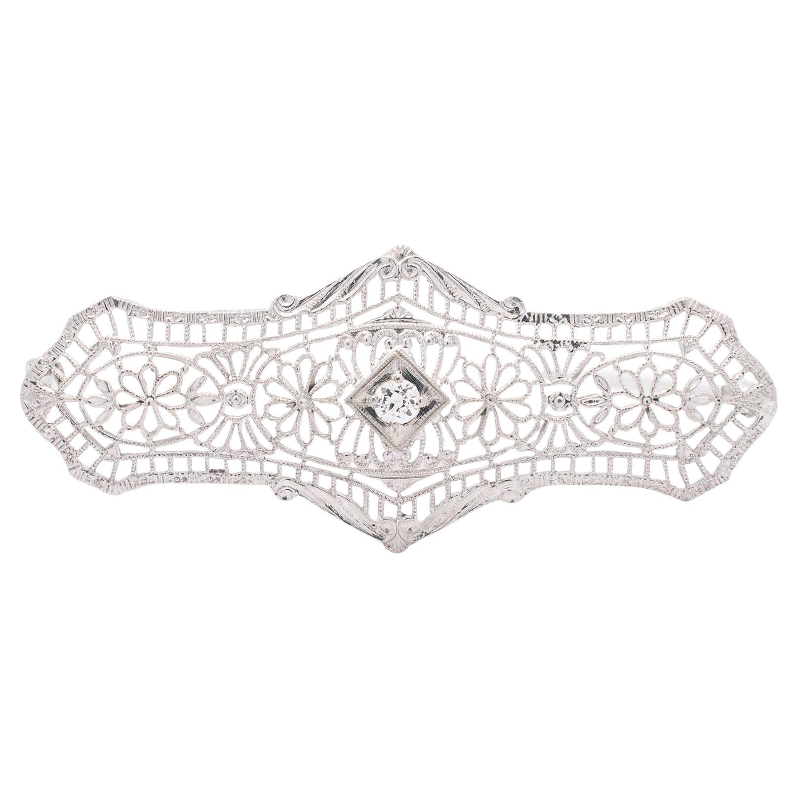 Antique Diamond Love Knot Pin at 1stDibs | lovers knot brooch, love ...