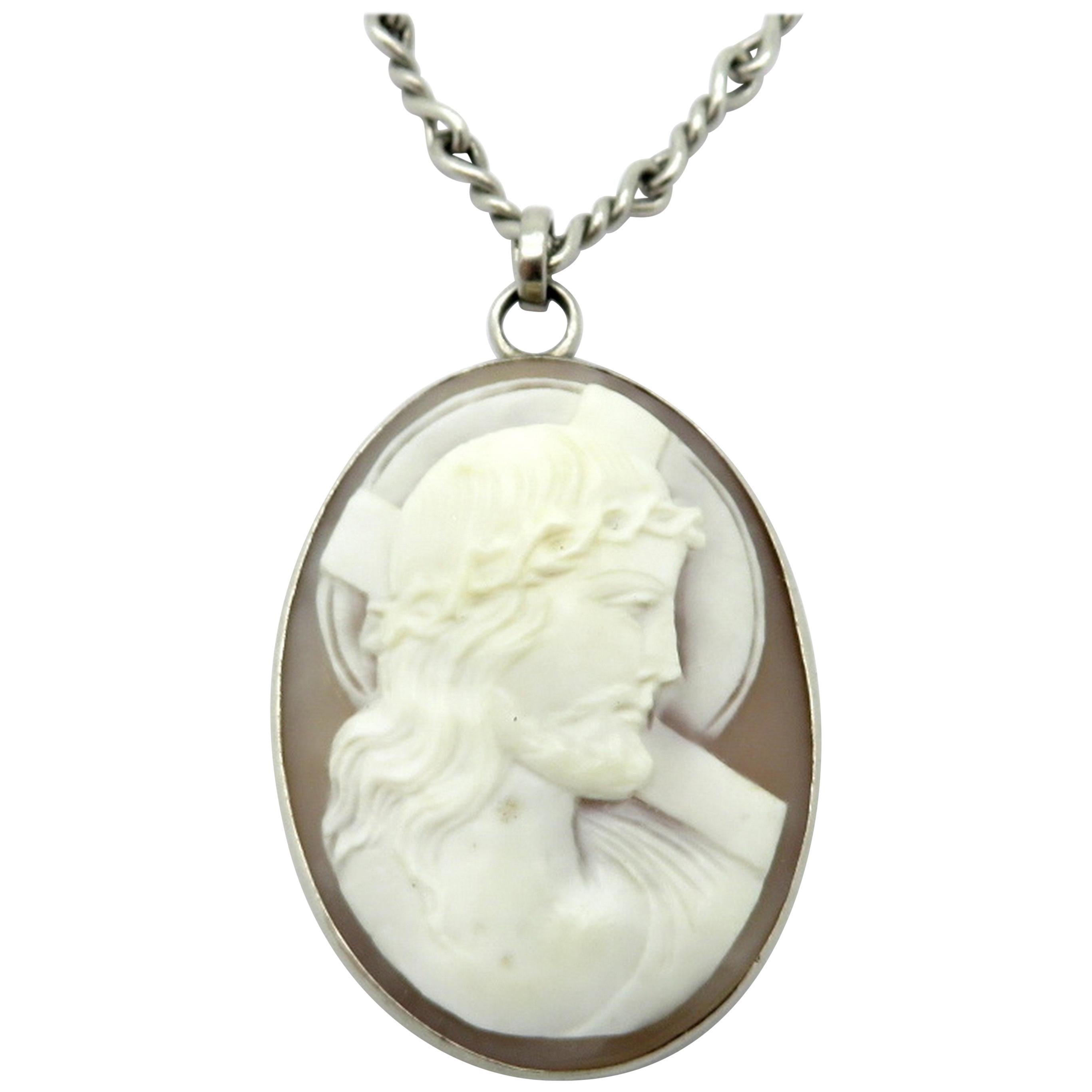 Jesus Cameo - For Sale on 1stDibs | cameo jesus, religious cameo ...