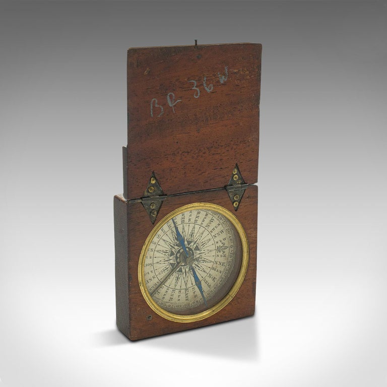 Antique Pocket Explorer's Compass, English, Navigation Instrument ...