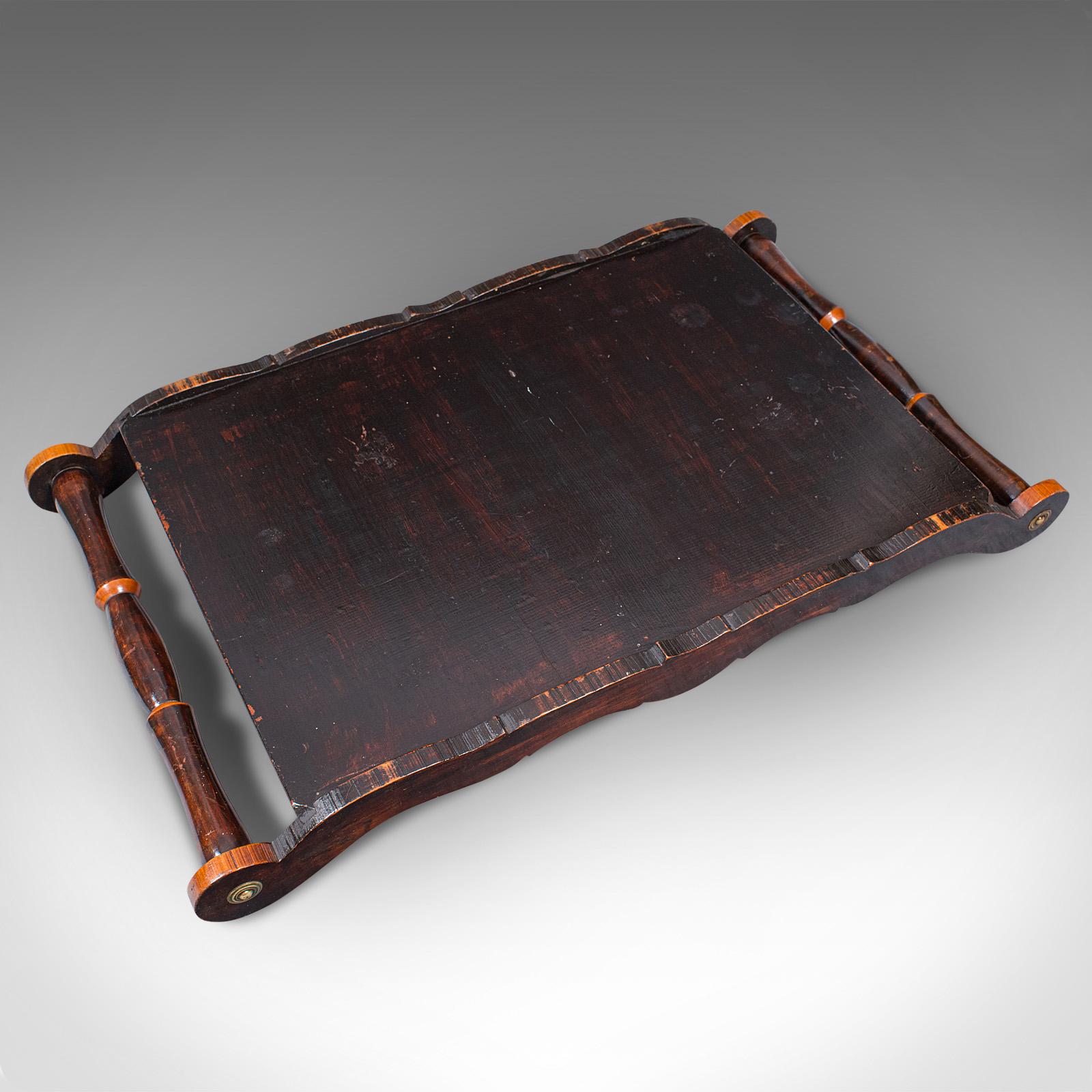 Antique Pokerwork Serving Tray, English, Afternoon Tea, Art Nouveau ...