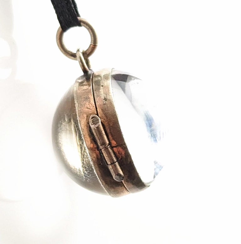 Antique Pools of Light Locket Pendant, Rock Crystal For Sale at 1stDibs