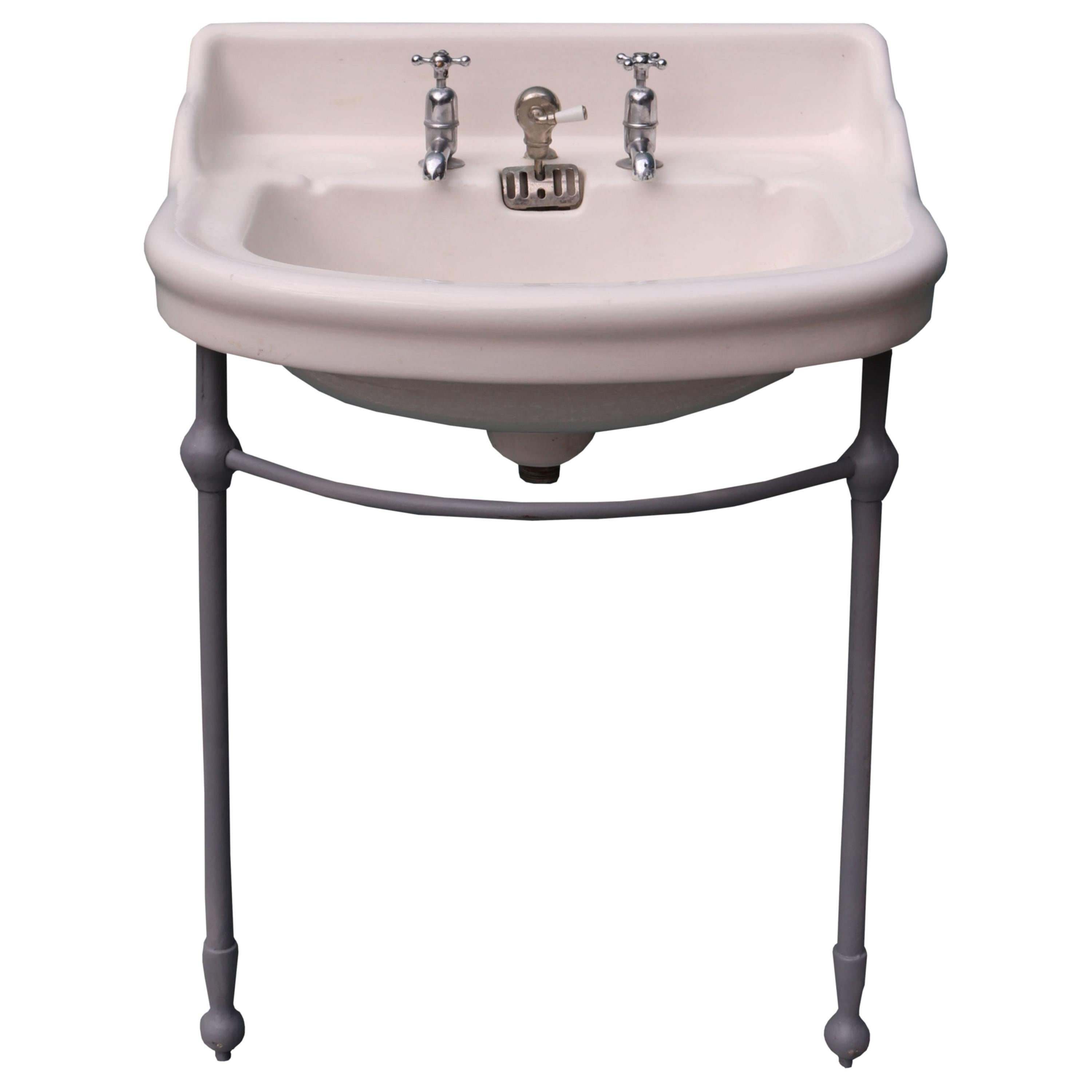 Victorian Porcelain Basin with Transfer Polychromatic Foliate Design ...