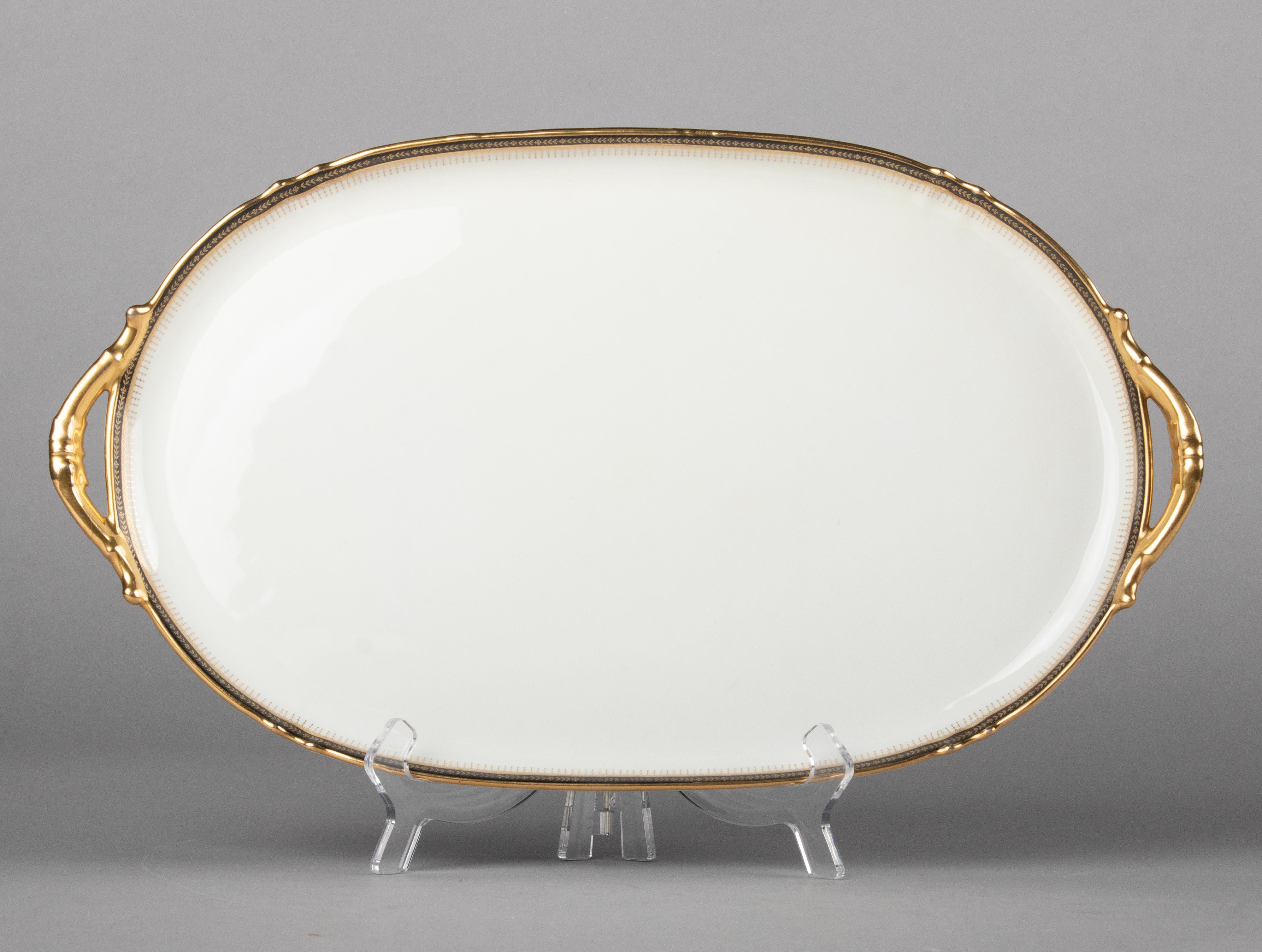 Antique Porcelain Serving Tray made by Limoges at 1stDibs