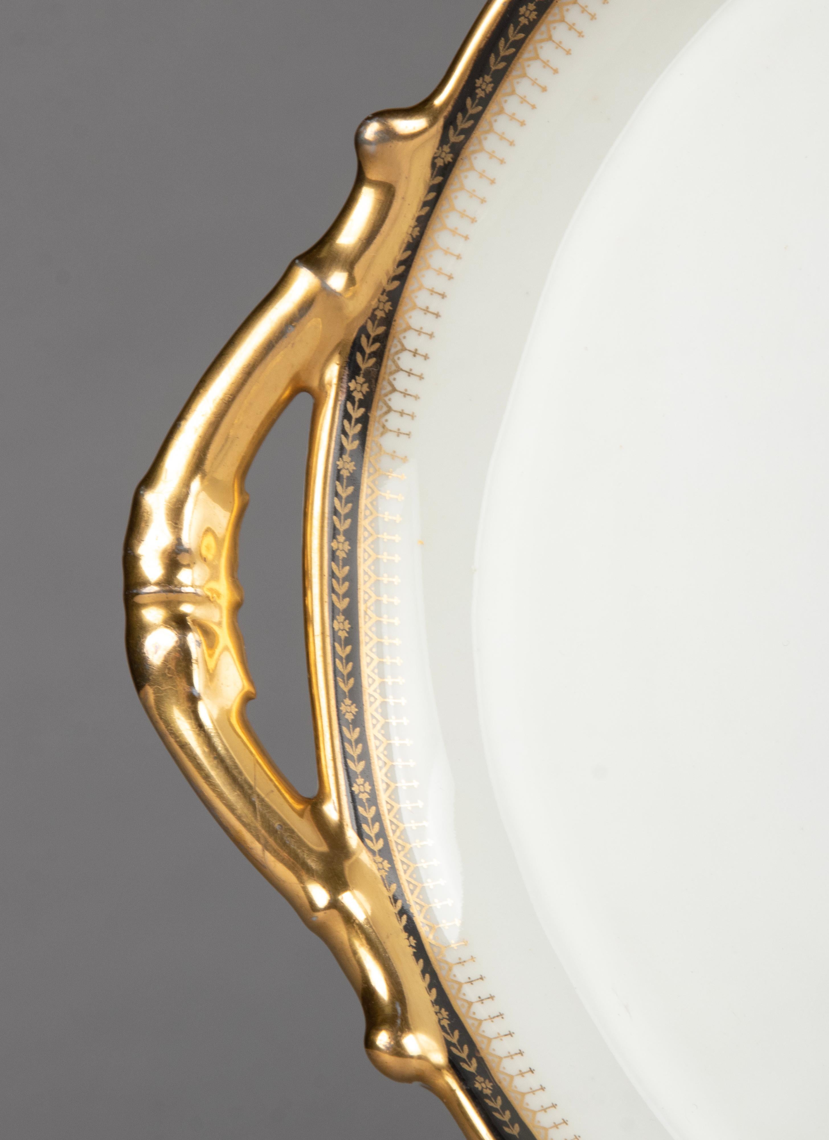 Antique Porcelain Serving Tray made by Limoges at 1stDibs