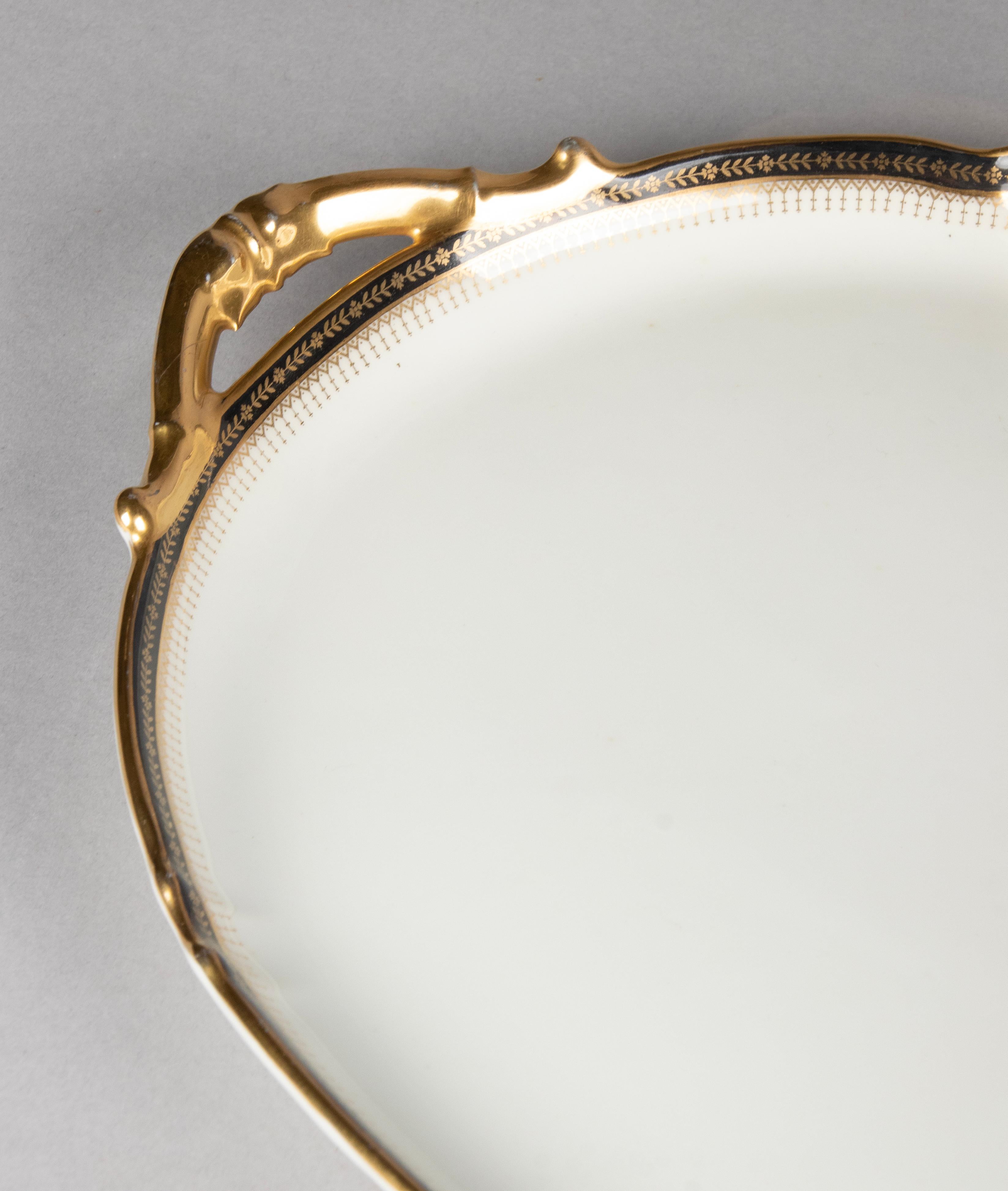 Antique Porcelain Serving Tray made by Limoges at 1stDibs