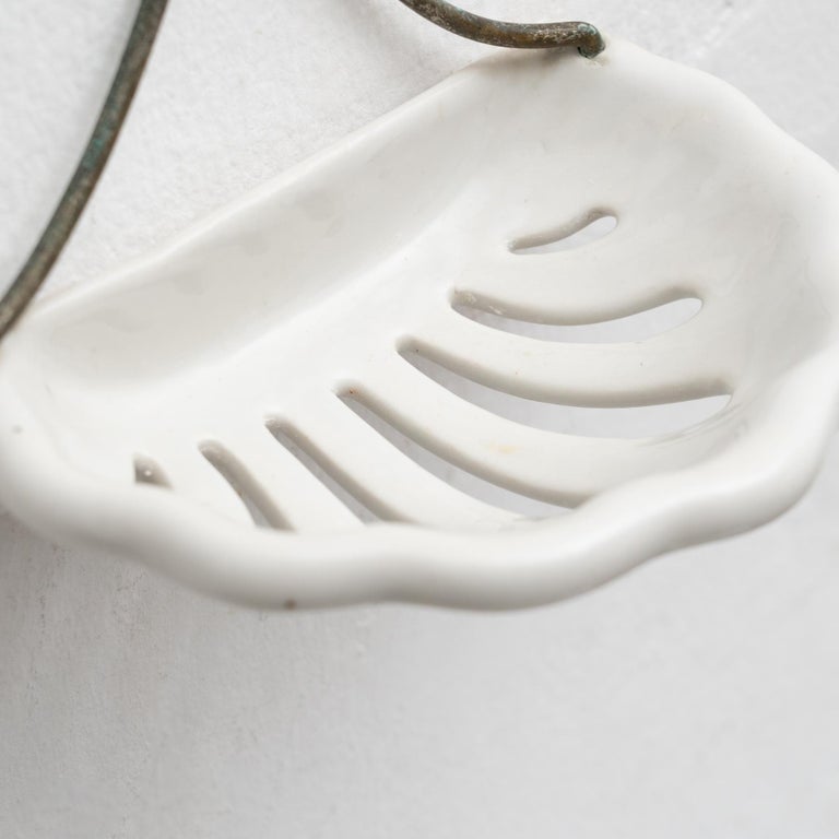 Antique Porcelain Soap Dish, circa 1940 For Sale at 1stDibs