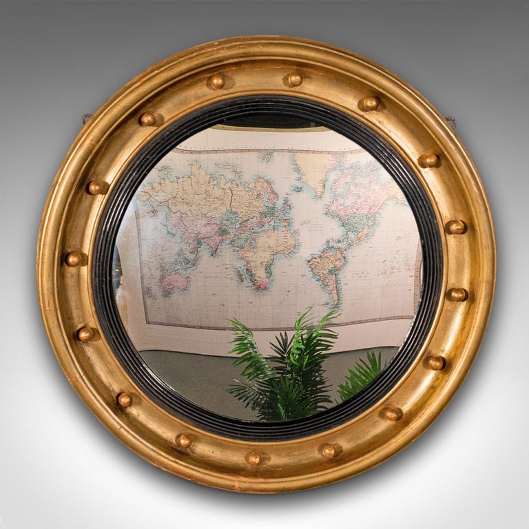 Antique Porthole Mirror, English, Convex, Decorative, Hall, Lounge ...