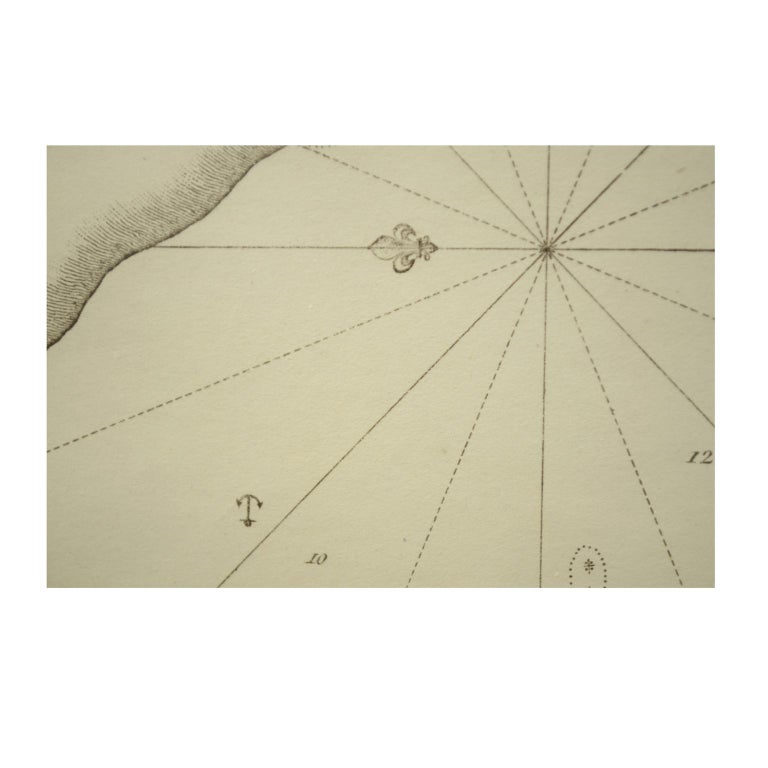 1844 French Nautical Portolano of Port De Chichimé Natolie by Antoine ...