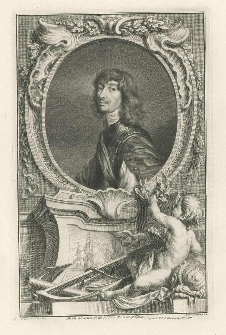 Antique Portrait of Algernon Percy, 10th Earl of Northumberland, 4th ...