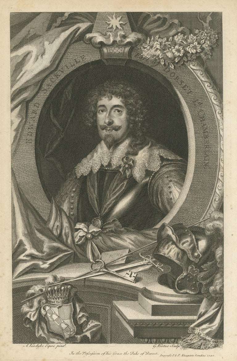 Antique Portrait of Edward Sackville, 4th Earl of Dorset For Sale at ...
