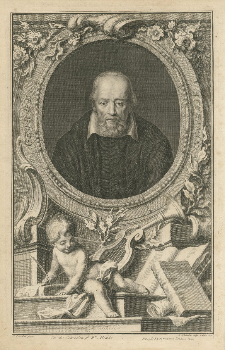 Antique Portrait of George Buchanan, Scottish Historian and Humanist ...