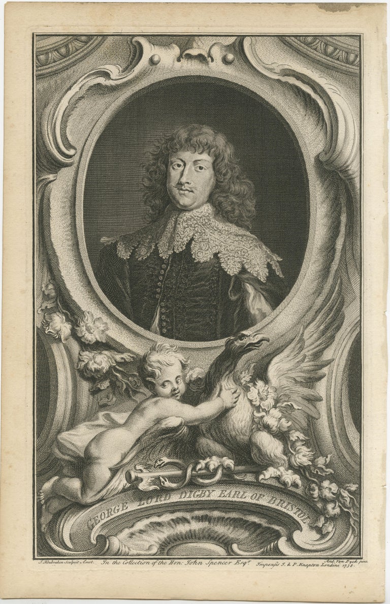 Antique Portrait of George Digby, 2nd Earl of Bristol For Sale at 1stDibs
