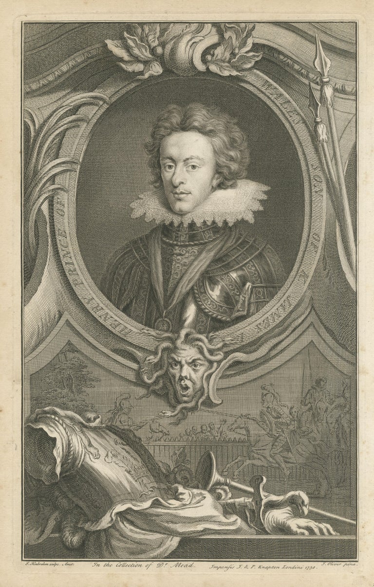 Antique Portrait of Henry Frederick, Prince of Wales For Sale at 1stDibs